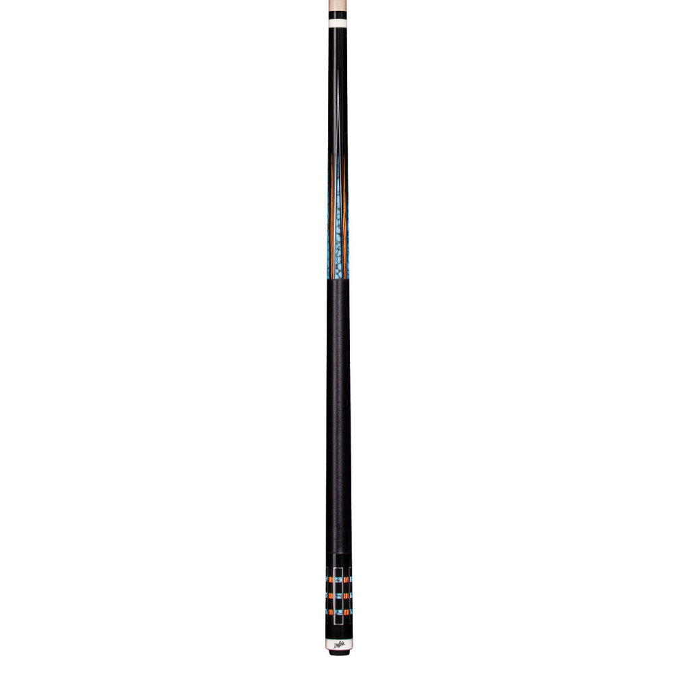 Dufferin Black & Blue Recon Cue with Black Linen Wrap – Cue & Case