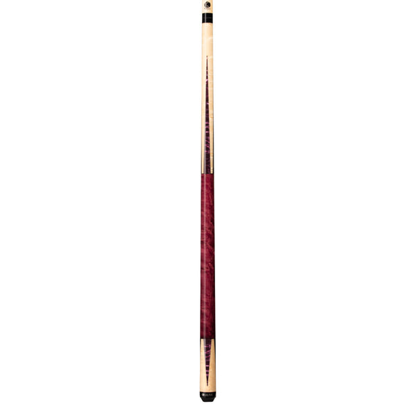 Lucasi Custom Purple Stained & Natural Super Birdseye Wrapless Cue ...