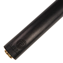 Lucasi Pinnacle Black/Imitation Bone Cue with Carbon Fiber Tech Shaft ...