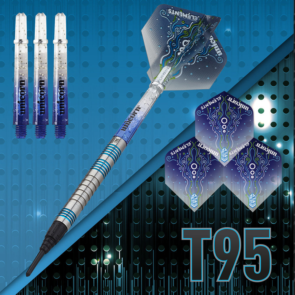 Core XL T95 Blue Type 2 Soft Tip Dart Set | Dart Set – Cue & Case
